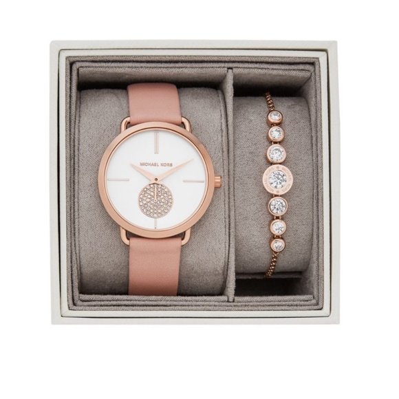 Michael Kors | Accessories | Nwt Michael Kors Portia Watch Set Mk3863 ...